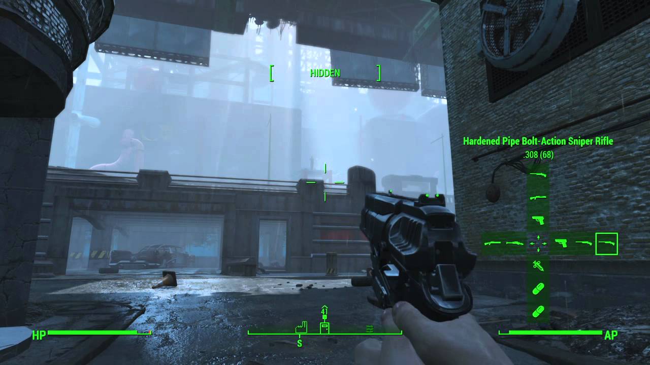 Fallout 4 Funny Moment - Raider Slingshot - YouTube