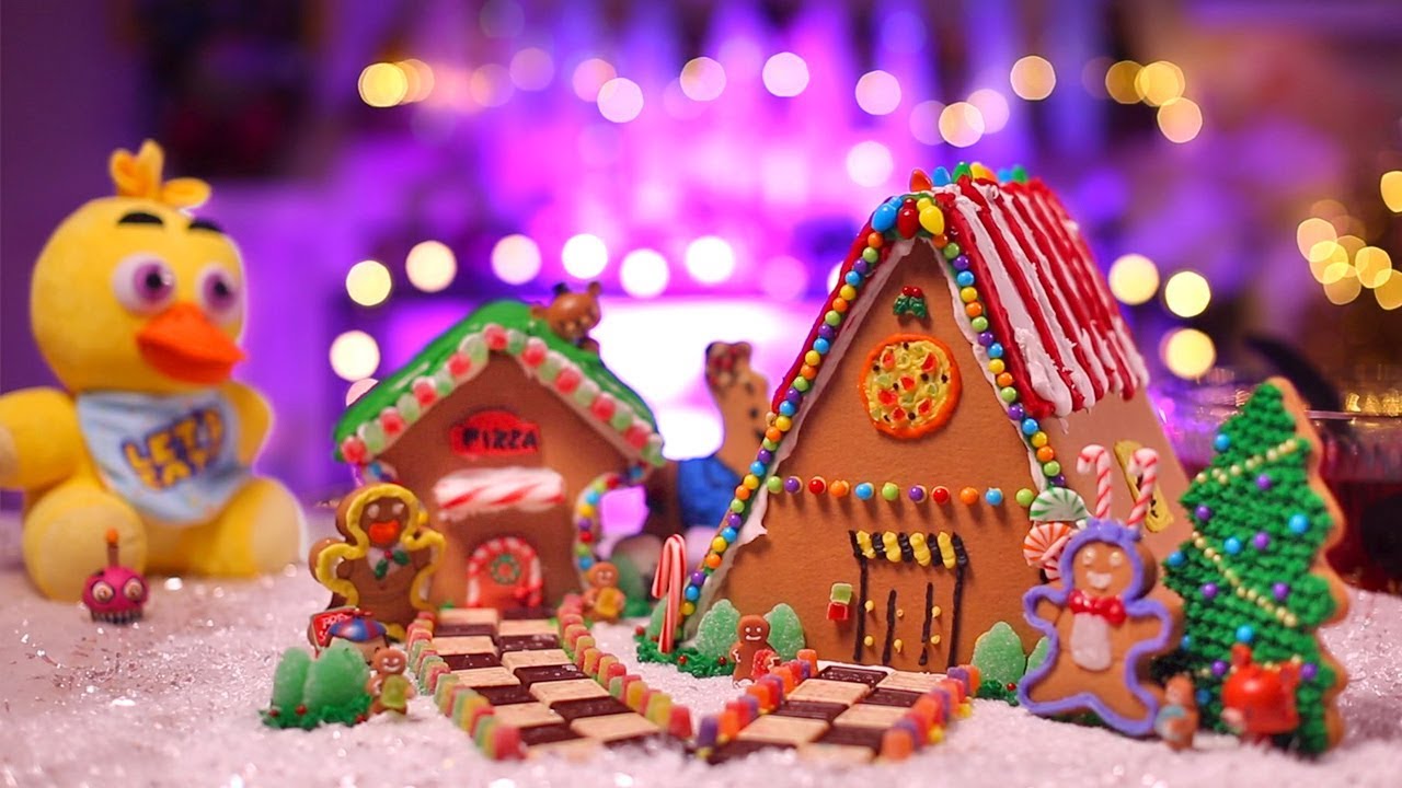Five Nights at Freddy's Gingerbread House Yule! - YouTube
