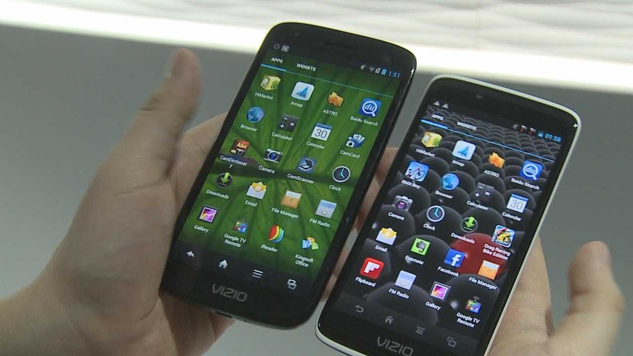Vizio Shows Off Two Android Phones - CES 2013 - YouTube