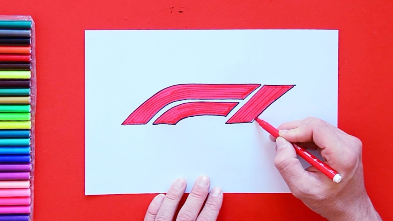 How to draw Formula 1 Logo - YouTube