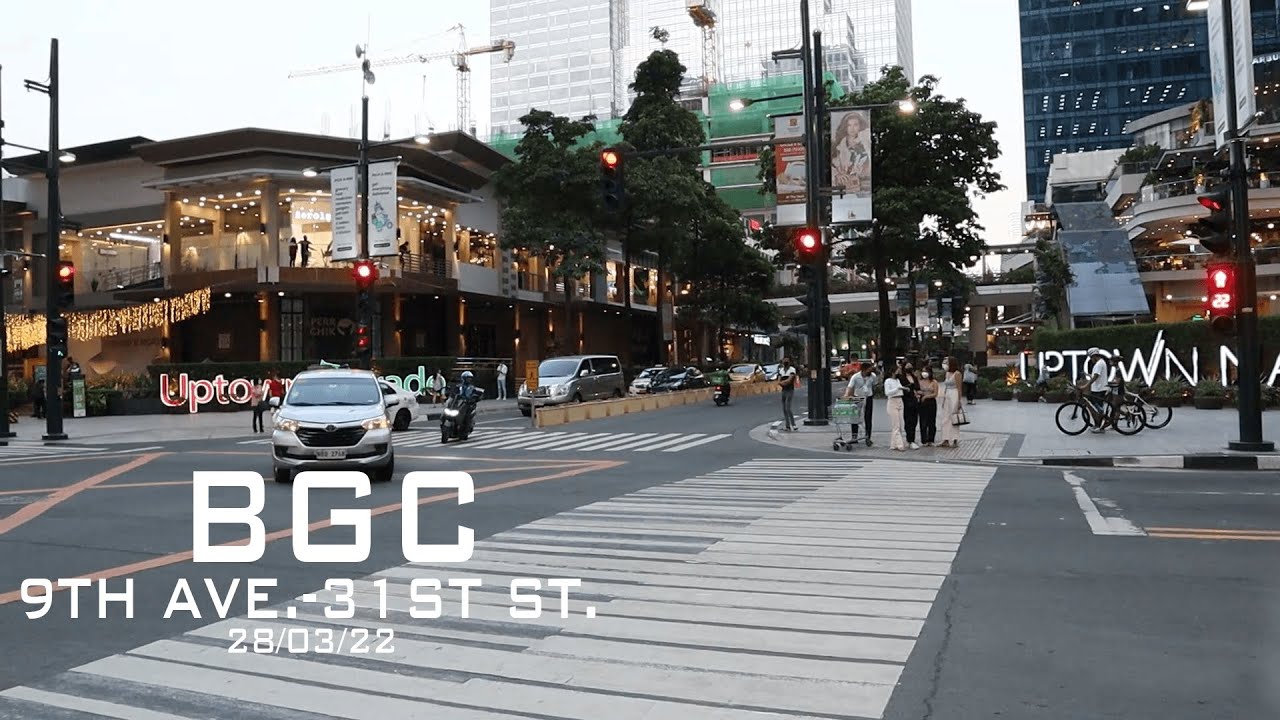 9TH AVE. -31ST ST ,BGC, TAGUIG, CITY WALK-TOUR - YouTube