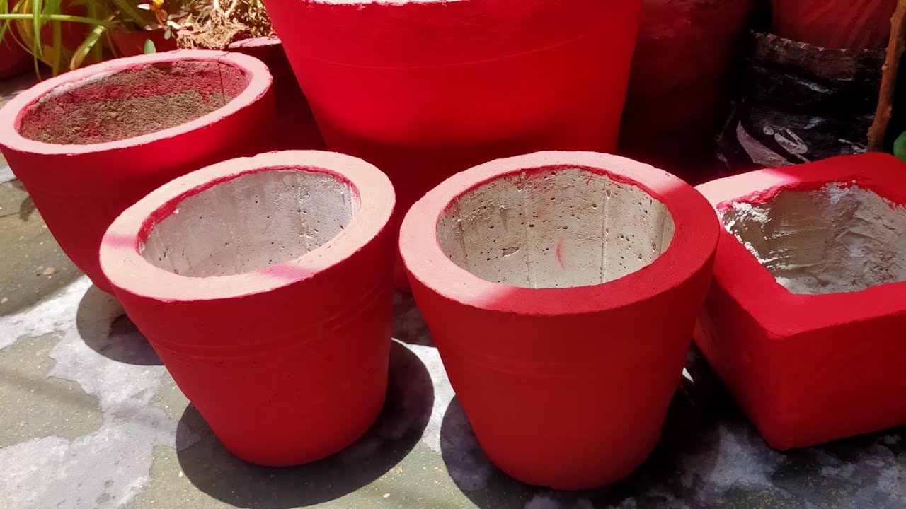 ll How to colour pots to make th more beautiful ll step by step ll ...