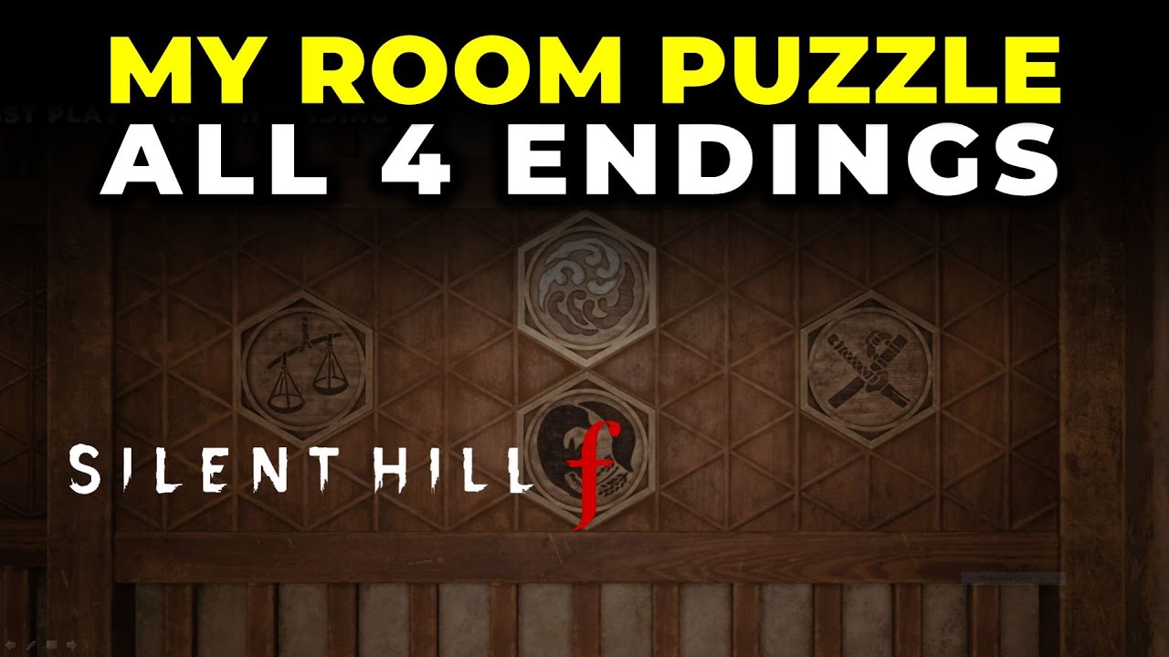 My Room Puzzle - All 4 Ending Solutions | Silent Hill f - YouTube