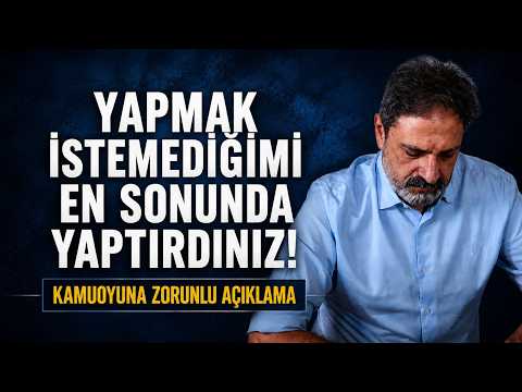 Yapmak İstemediğimi En Sonunda Yaptırdınız! Kamuoyuna Zorunlu Açıklama | Erhan Çelik