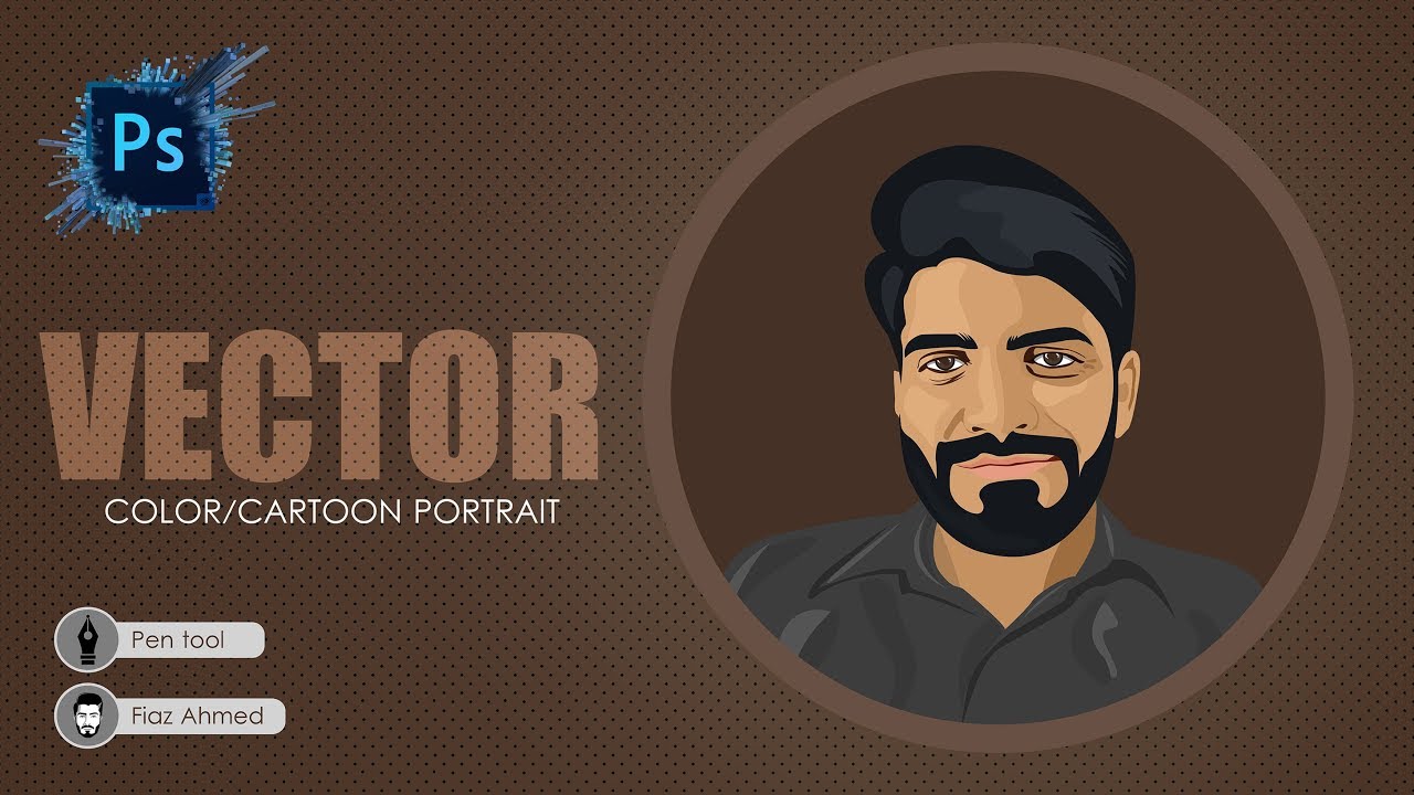 How to create a detailed vector portrait using adobe photoshop cc 2017 ...