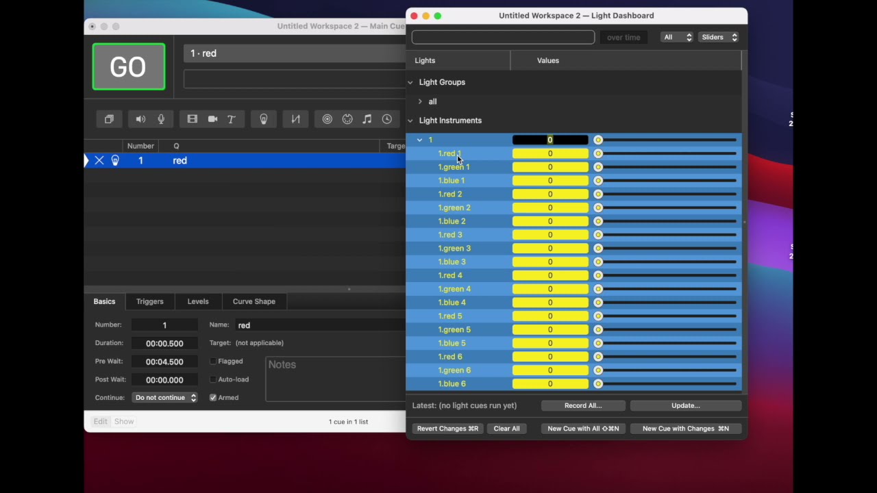 DMX Band lights cued with QLab - YouTube