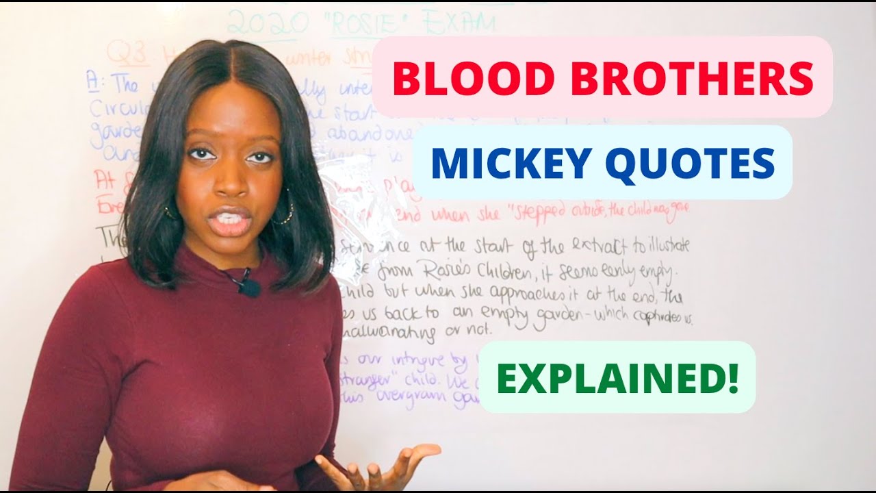 Mickey Johnstone Quotes from Blood Brothers GCSE Revision | by Willy ...