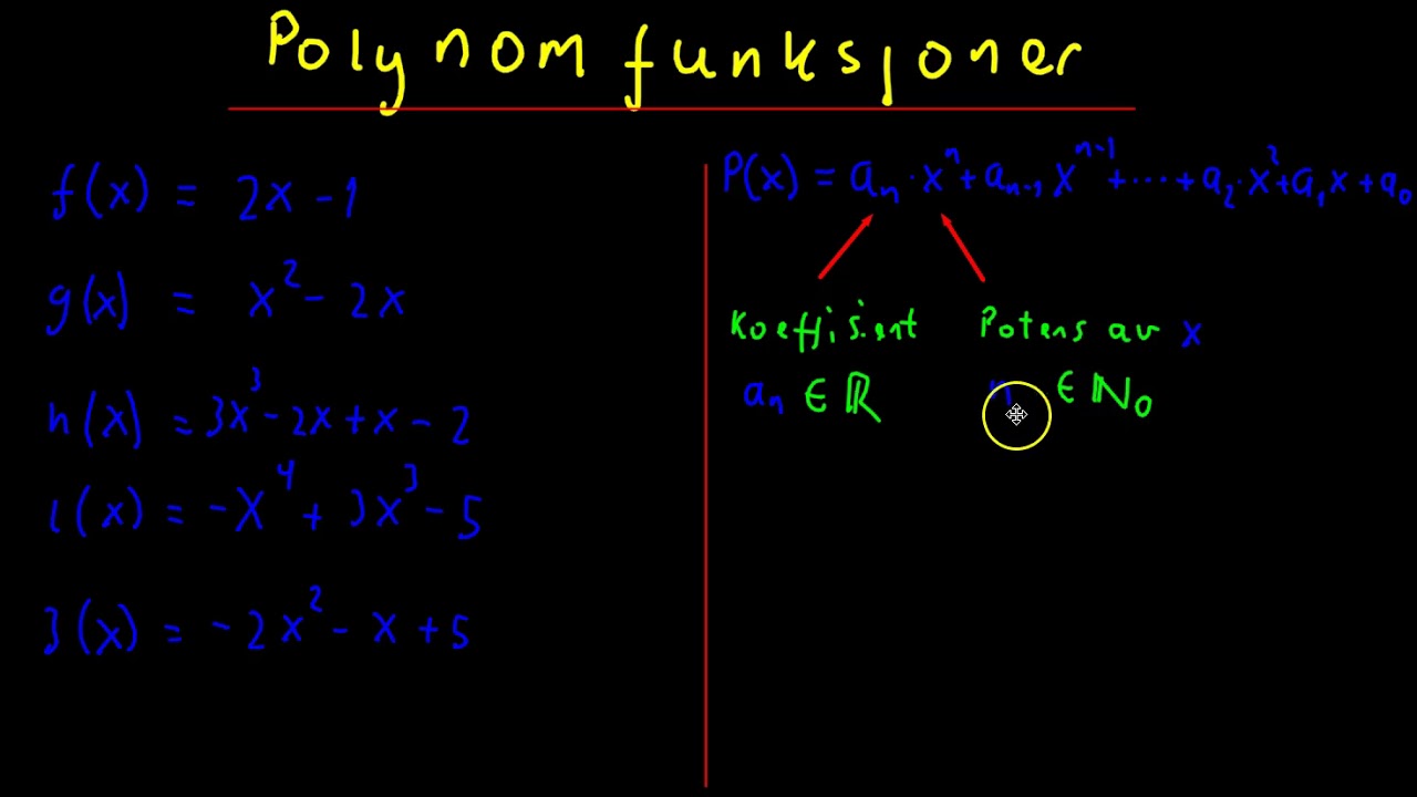 Polynomfunksjoner 1T - YouTube