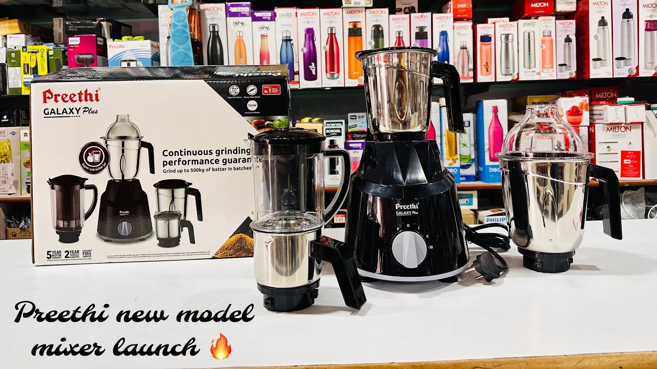 Preethi Galaxy Plus Black Mixer Grinder Review | Preethi 4jar mixer ...