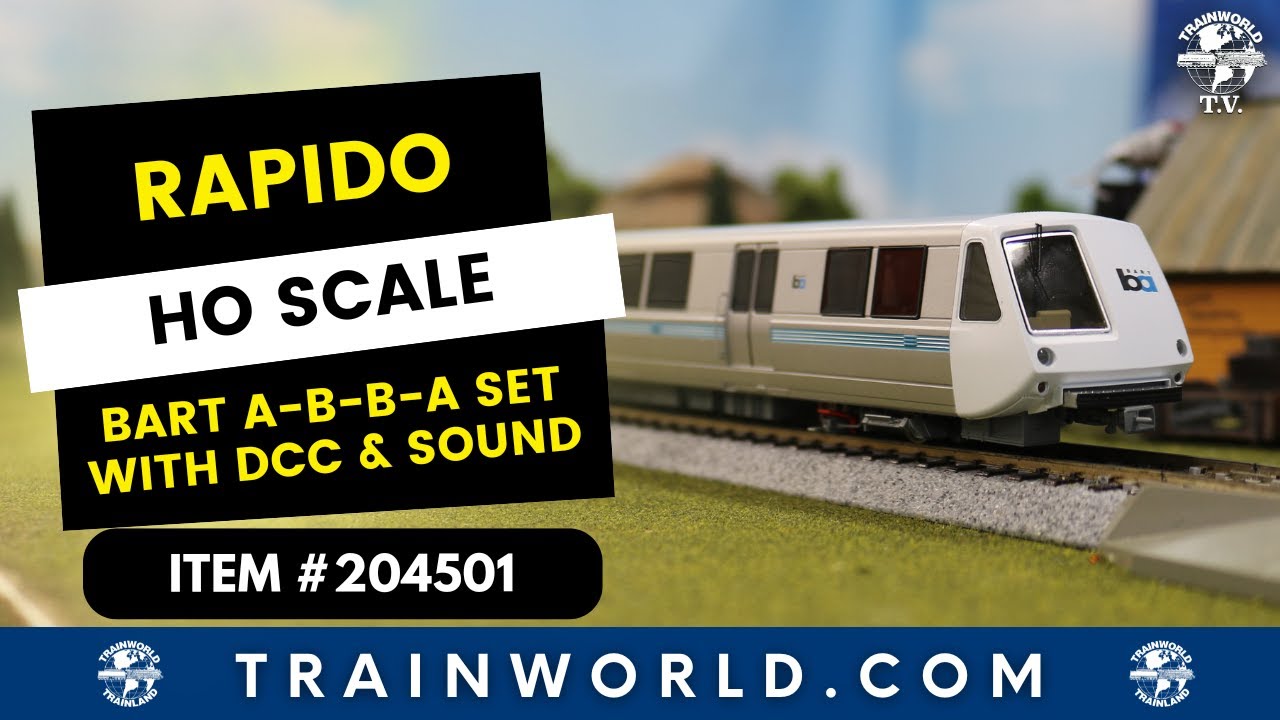 Rapido HO Bay Area Rapid Transit BART - YouTube