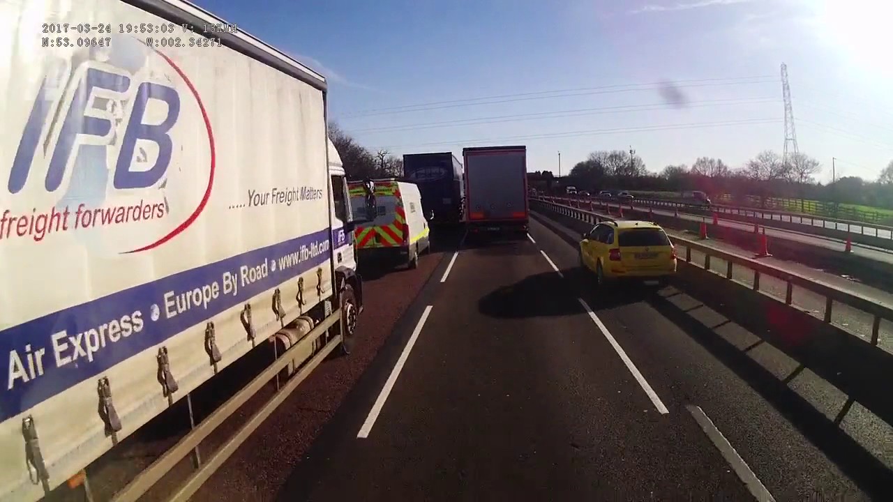 Great Britain. Motorway M6, Haydock — Madeley, 2017, 4x - YouTube