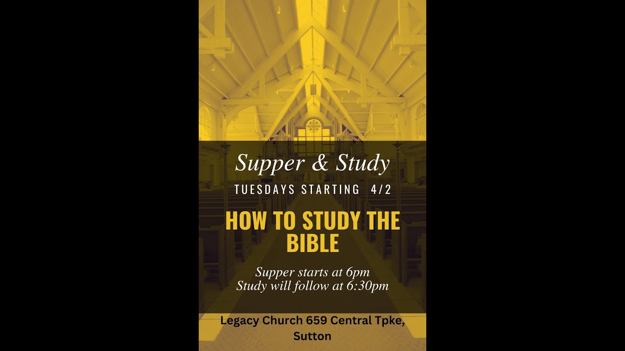 Supper and Study week 3 Design Patterns in Biblical Narrative - YouTube