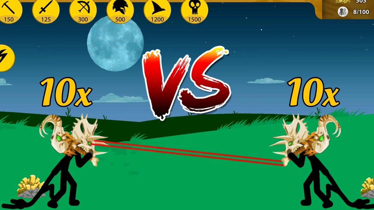10x power of Giant vs 10x Giant In weekly level Game Of Stick war ...
