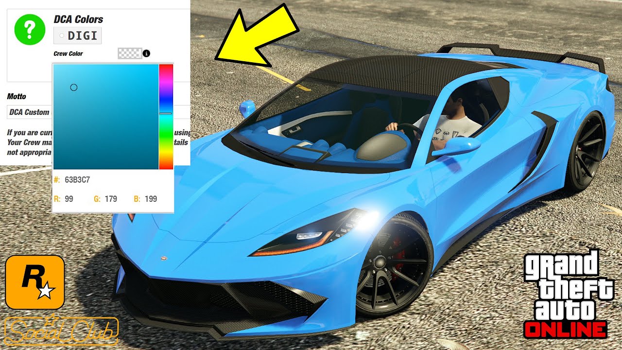 GTA 5 - How To Make Custom/Modded Crew Colors in 2025! (Crew Hex Colors ...