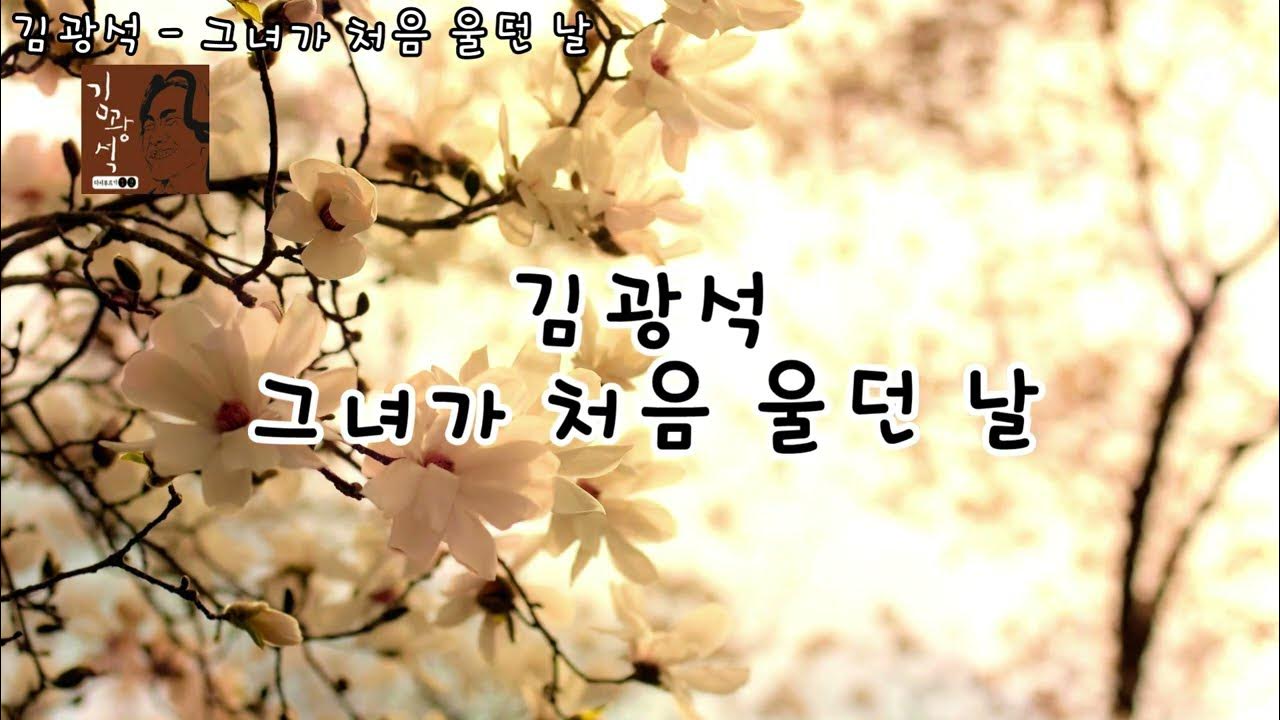 김광석 그녀가 처음 울던 날 자막 Youtube