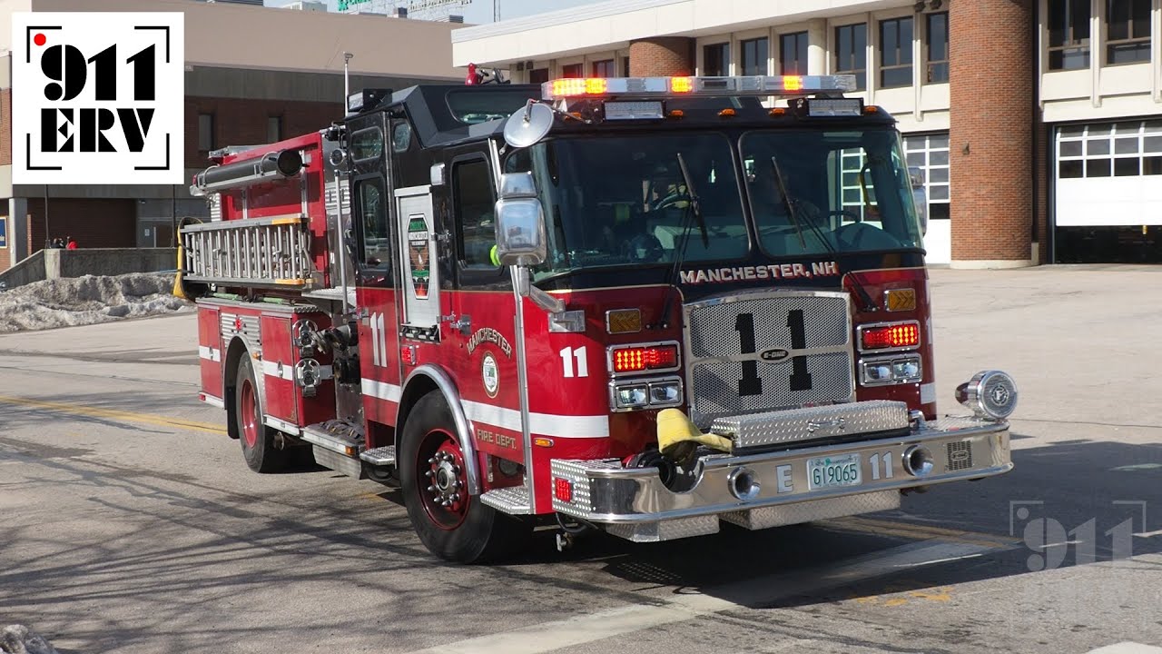 Manchester Fire Truck Responding | Engine 11 - YouTube