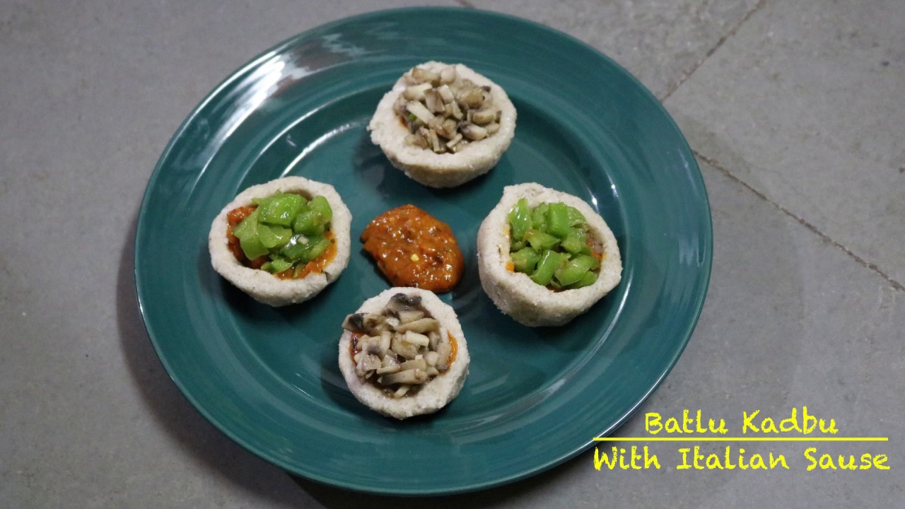 Batlu kadubu (Steamed Millet Rice Cups ) Served in Italian Style | Dr ...