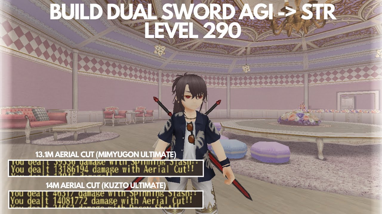 Toram Online Dual Sword Build AGI to STR (Lv 290) - Maximizing Aerial ...
