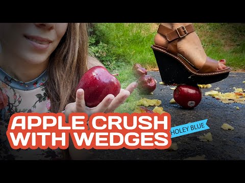 Food crush, wedges and apple | ASMR & CRUSHING