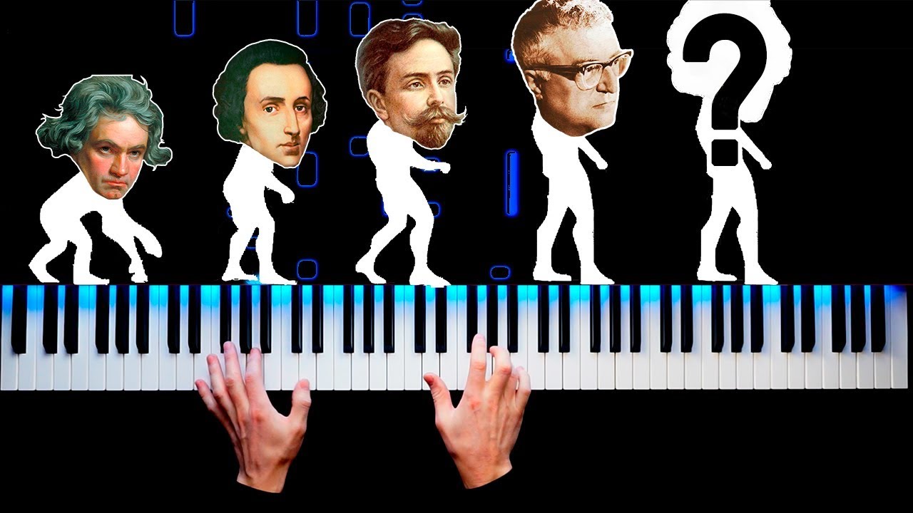 Evolution Of Music (1801 - 2019) | ON THE PIANO - YouTube