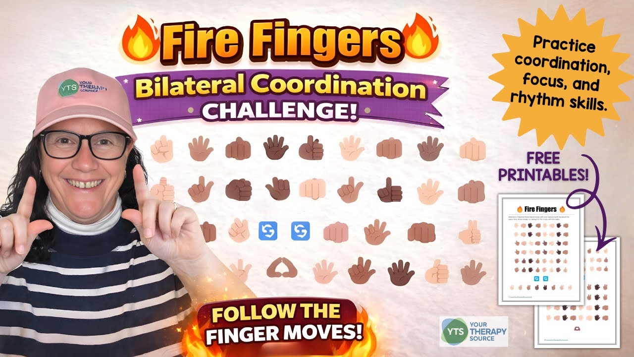 Fire Fingers | Bilateral Coordination Finger Movements to Music - YouTube