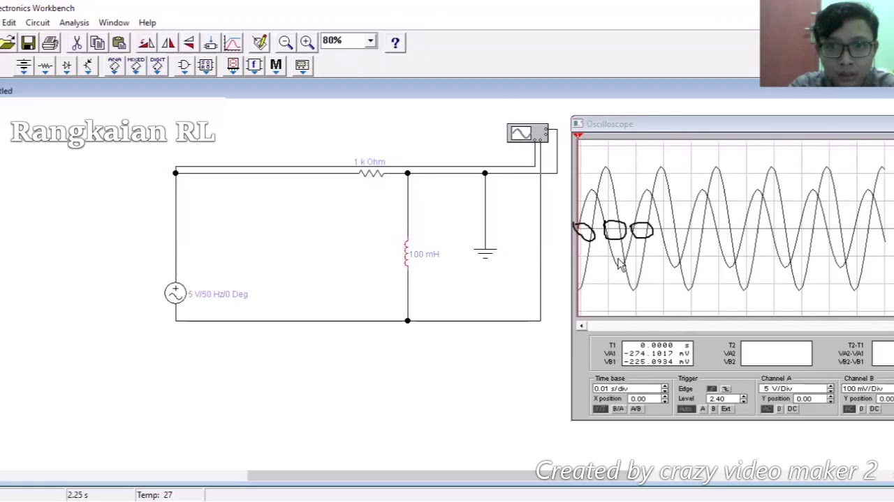 Pembuktian Beda Fase Pada Rangkaian RL maupun RC - YouTube