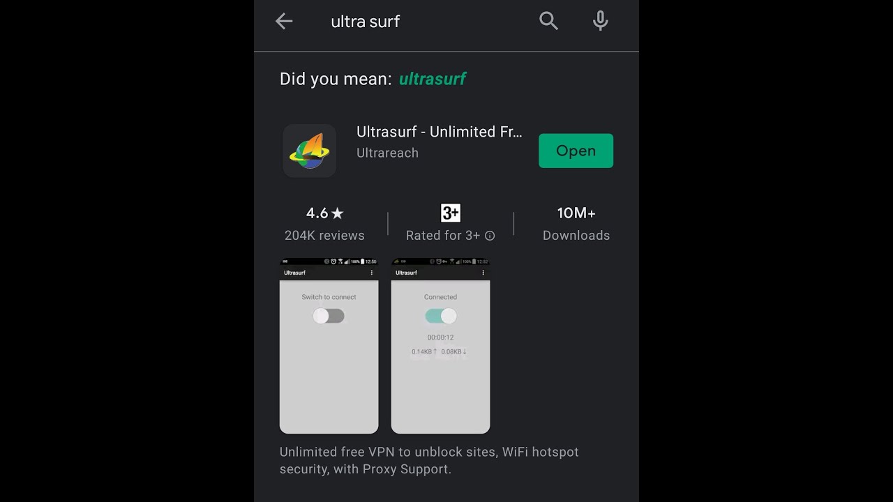 How to install Ultra Surf in your Android Phone - YouTube
