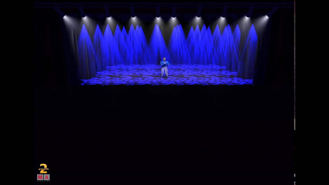 GrandMA2 onPC and GrandMA 3D Lightshow Eye of the Tiger - YouTube