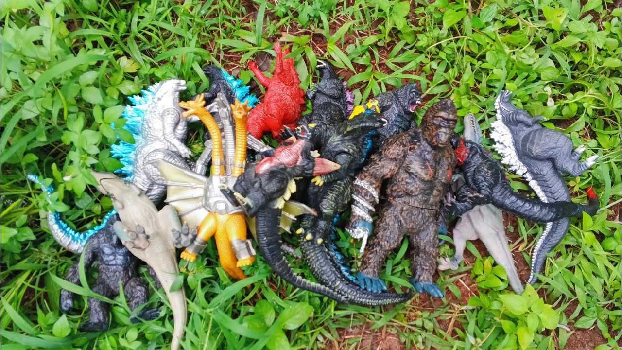 menemukan mainan Shin Godzilla, mecha Godzilla, milenium Godzilla ...