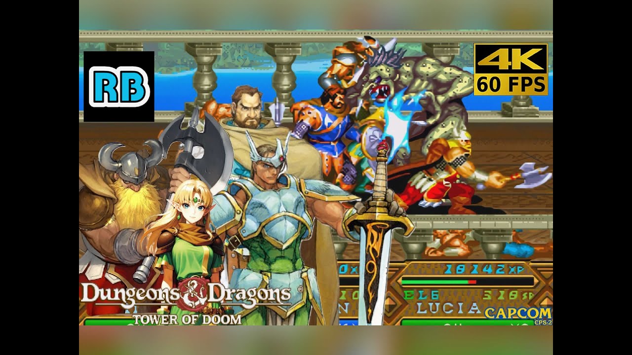 1994 [4K 60fps] Dungeons & Dragons TOD (Euro) 4Players Dwarf Cleric Elf ...