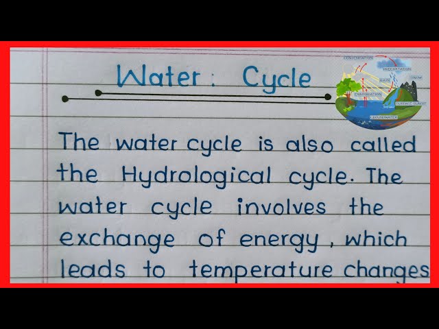 How Do You Explain The Water Cycle - Infoupdate.org