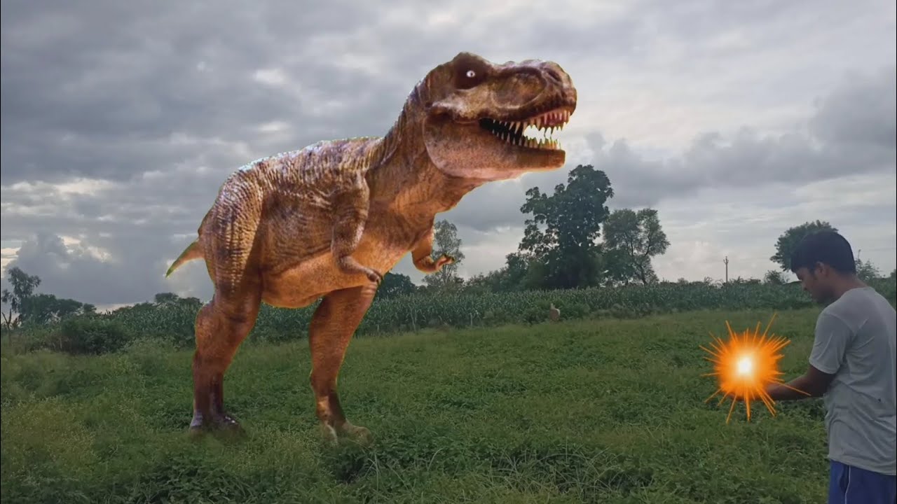 Dinosour Attack In Real life #dinosaur #dinosaurmovie - YouTube