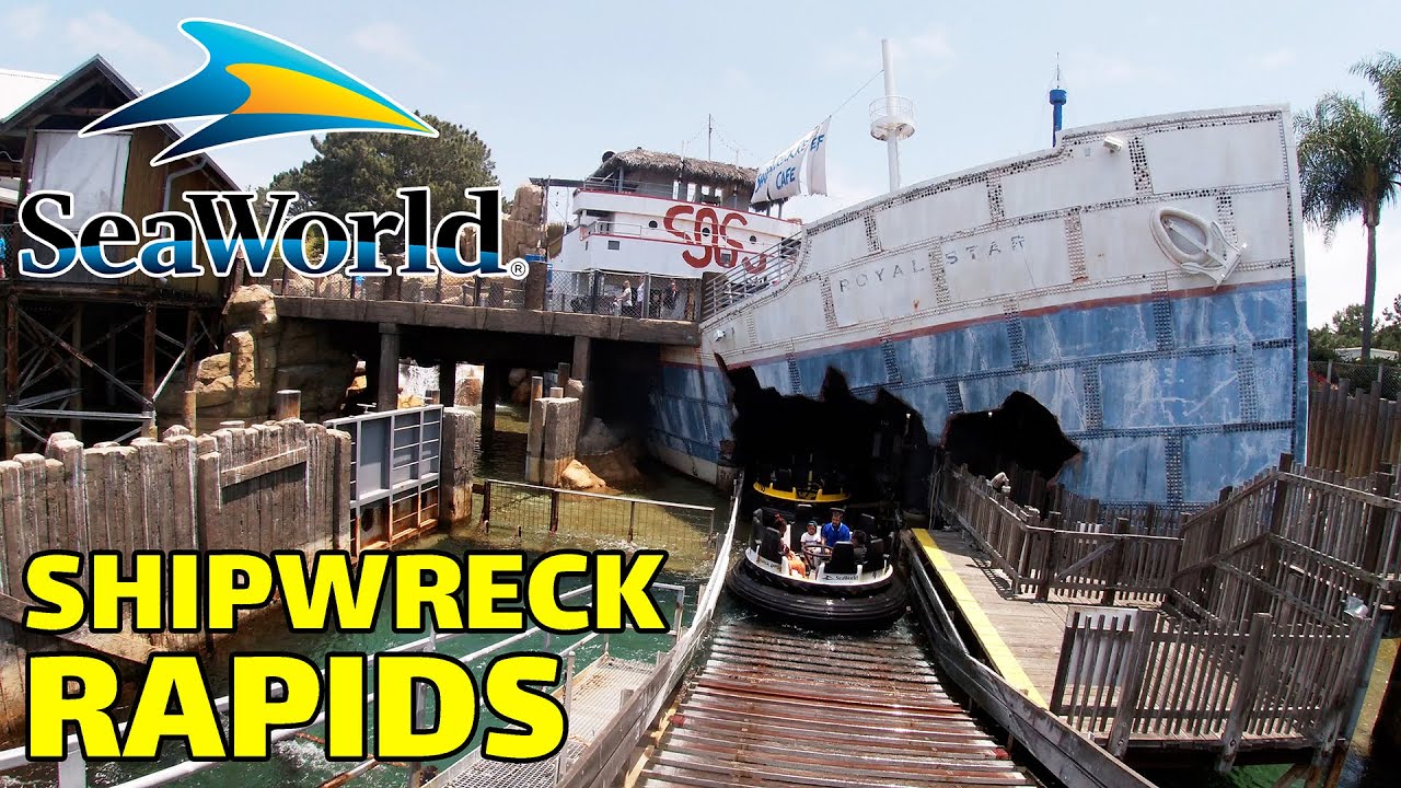 4K Shipwreck Rapids FULL RIDE at SeaWorld San Diego 2021 - YouTube
