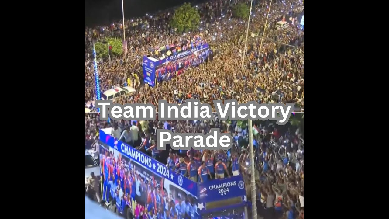 Team India's T20 World Cup Victory Parade | #t20worldcup2024 - YouTube