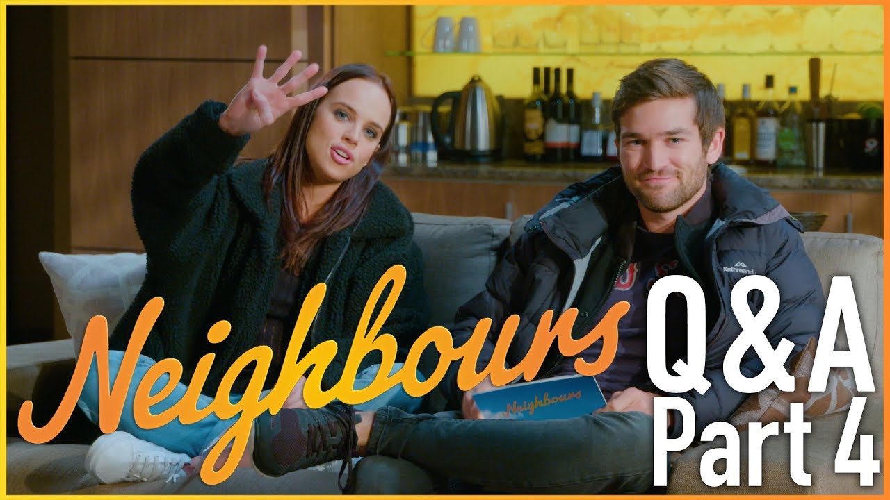 Bonnie Anderson (Beatrix) & Ben Hall (Ned) - Neighbours Q&A Part 4 ...