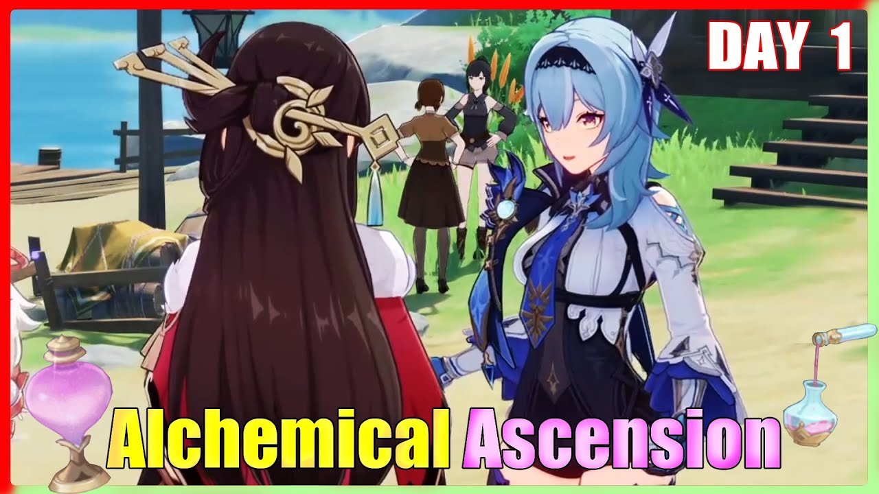 EULA & BEIDOU Dialogue Scene | Alchemical Asencion Event DAY 1 [JP DUB ...