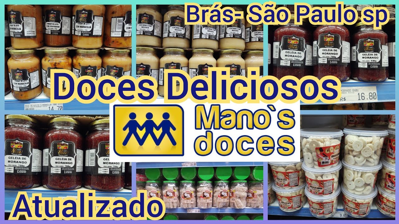 BRÁS-MANO'S DOCES PREÇOS ATUALIZADO-2023 DOCES-COCADAS-ROSQUINHAS - YouTube