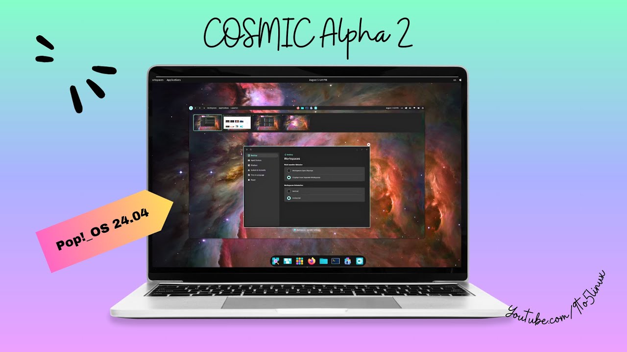 COSMIC DE Alpha 2 on the Pop!_OS 24.04 LTS Alpha, The Second Alpha Version of COSMIC Epoch 1 ...