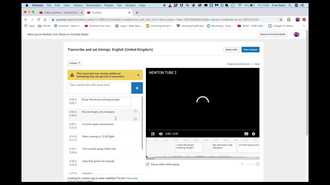 How to add an .scc file to a Youtube clip for closed captions. - YouTube