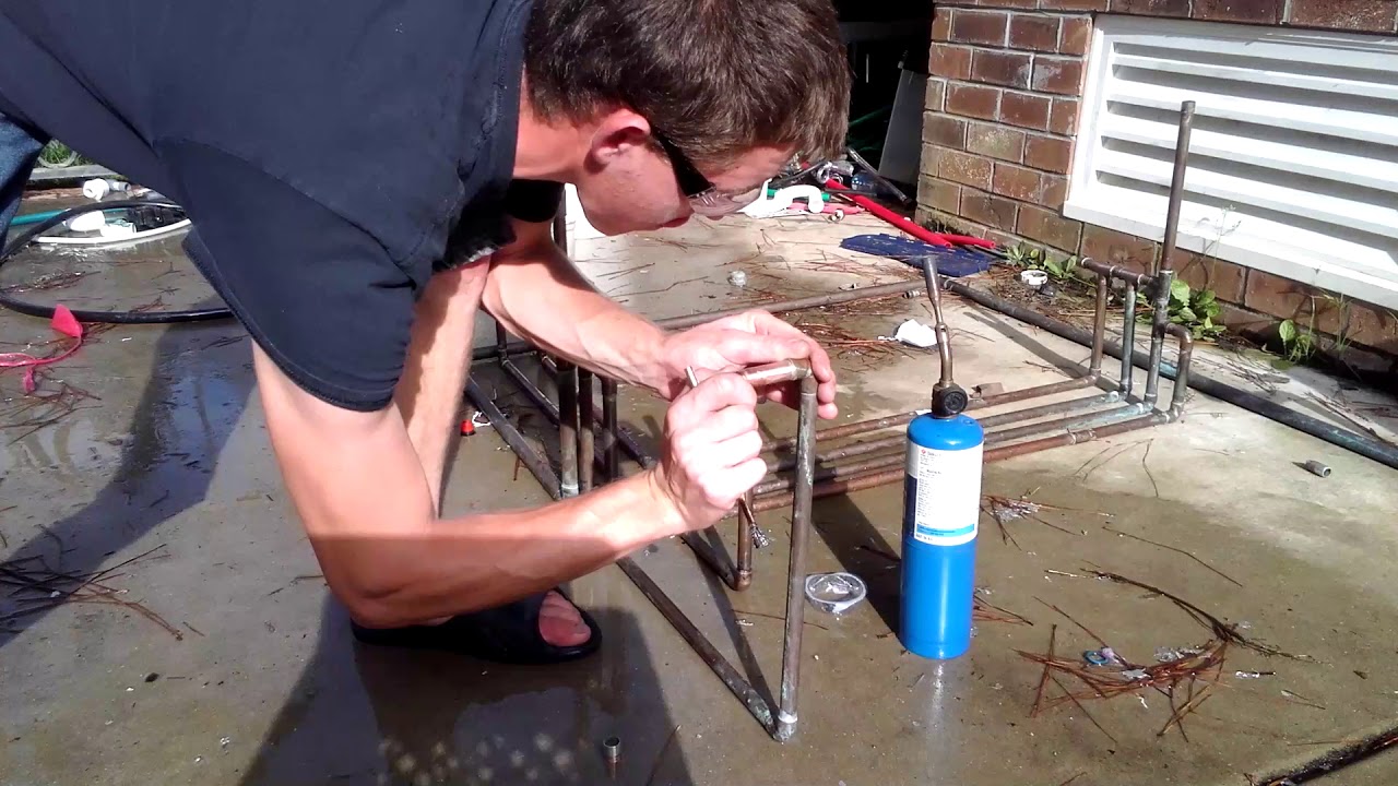 How to solder a copper end cap - YouTube