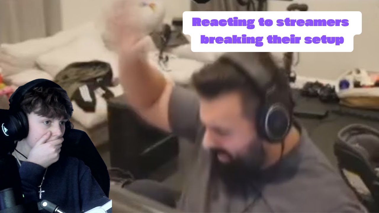 Reacting to streamers breaking their setup - YouTube