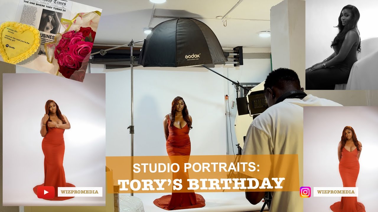 BIRTHDAY STUDIO PHOTOSHOOT | STUDIO PORTRAITS #photography #tips #BTS # ...