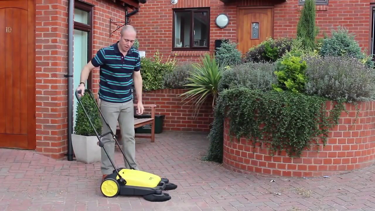 Karcher S650 Push Sweeper - YouTube