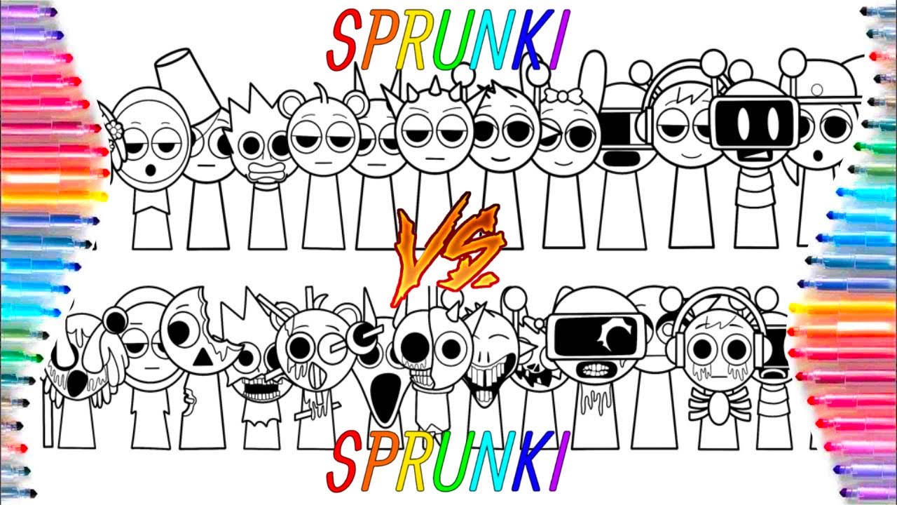 INCREDIBOX SPRUNKI Coloring Pages New / How to Color New Sprunki ...