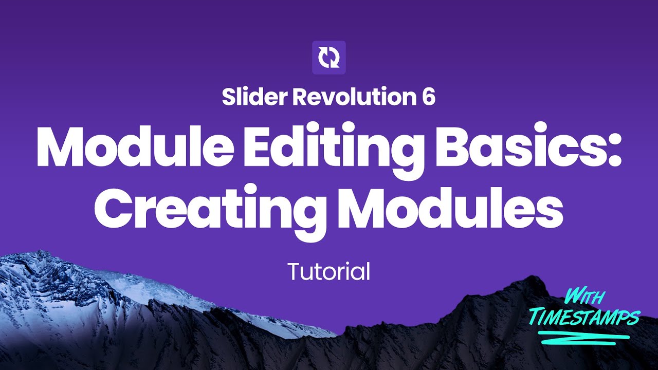 Slider Revolution 6 - Creating Modules - YouTube