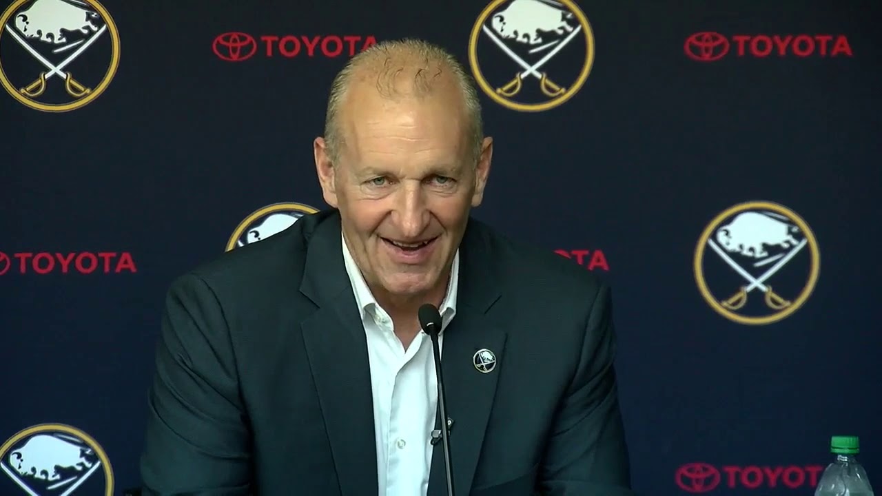 Buffalo Sabres new head coach Ralph Krueger talks to media - YouTube