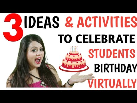 How to celebrate Students birthday Virtually | How to celebrate ...
