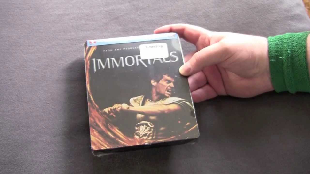 IMMORTALS Canadian blu-ray steelbook unboxing - YouTube