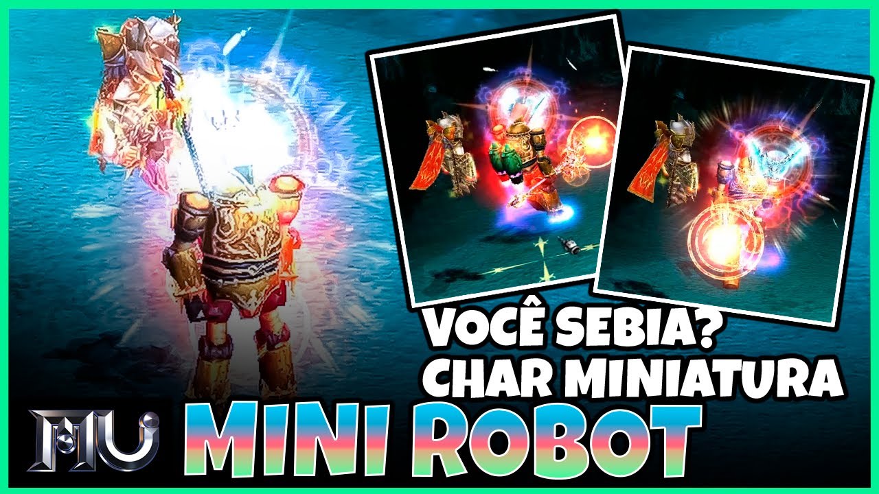 [MU GLOBAL] MINI ROBOT - RING QUE DA STATUS DE XP E MINIATURA - YouTube