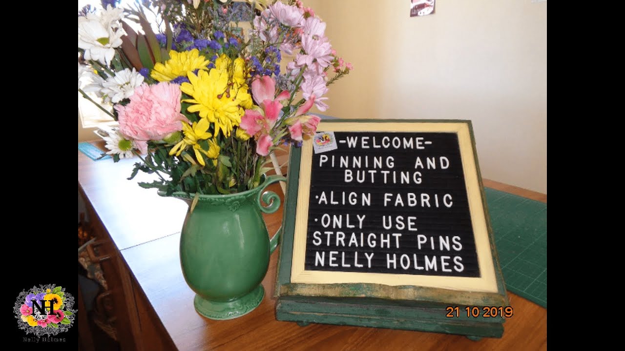 How to: Pinning And Butting Quilt Seams - YouTube